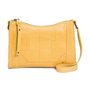 Frye Womens Melissa Patchwork Zip Crossbody Bag, Yellow, One Size US