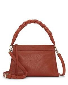 vince camuto womens chlor crossbody, burnished orange, one size us