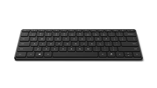 Microsoft Designer Compact Keyboard - Matte Black. Standalone Wireless Bluetooth Keyboard. Compatible with Bluetooth Enabled PCs/Mac