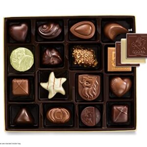 Godiva Chocolatier Assorted Chocolate Truffles Gold Gift Box, Happy Birthday Ribbon, 19-Pieces, 7.2 Ounce