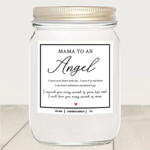 YouNique Designs Miscarriage Candle for Mothers, 7 Ounces, Loss of Baby Sympathy Gifts, Infant Loss Memorial Gifts, White All Natural Soy Vegan Aromatherapy Candles for Home (Lavender & Vanilla)