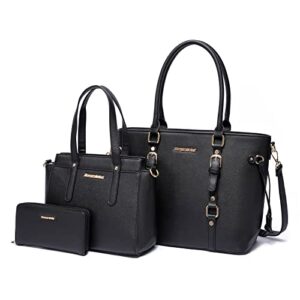 montana west purses and handbags for women tote purse and wallet set shoulder bag for women 3pcs mwc3-c032wbk