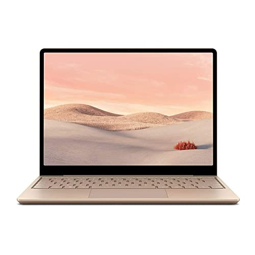 Microsoft 12.4 Multi-Touch Surface Laptop Go, Intel Core i5-1035G1, 8GB RAM, 128GB SSD, Integrated Intel UHD Graphics, Windows 10 Home in S Mode, 1ZZ-00003, Sandstone (Renewed)