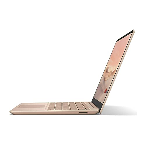 Microsoft 12.4 Multi-Touch Surface Laptop Go, Intel Core i5-1035G1, 8GB RAM, 128GB SSD, Integrated Intel UHD Graphics, Windows 10 Home in S Mode, 1ZZ-00003, Sandstone (Renewed)