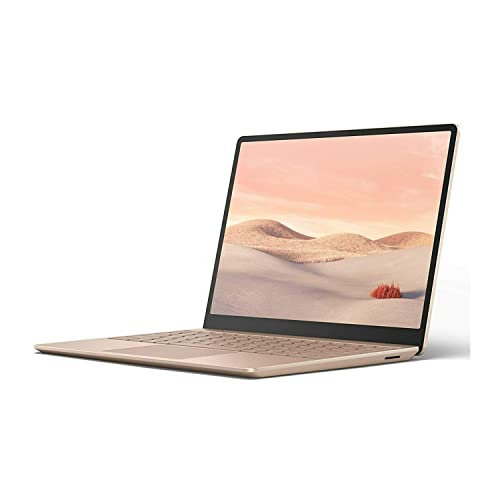 Microsoft 12.4 Multi-Touch Surface Laptop Go, Intel Core i5-1035G1, 8GB RAM, 128GB SSD, Integrated Intel UHD Graphics, Windows 10 Home in S Mode, 1ZZ-00003, Sandstone (Renewed)