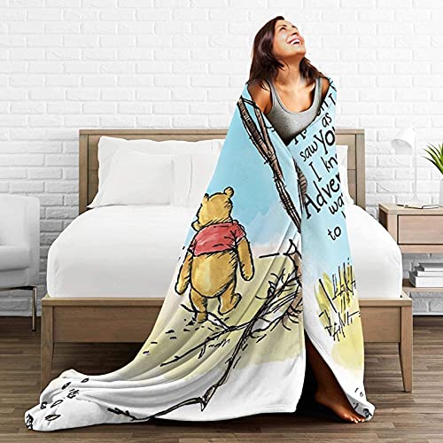 Cute Blanket Flannel Fleece Throw Blankets Best Friend Super Soft Cozy Warm Plush Bedding Women Bedroom 60"x50"