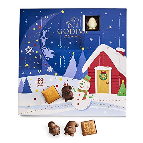 Godiva Chocolatier Holiday Gourmet Chocolate Advent Calendar 2021, Multi, 6.2 Oz