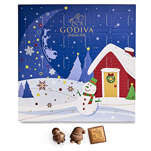 Godiva Chocolatier Holiday Gourmet Chocolate Advent Calendar 2021, Multi, 6.2 Oz