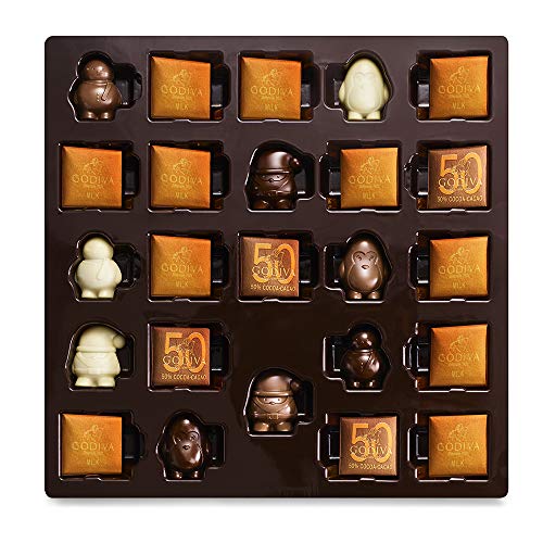 Godiva Chocolatier Holiday Gourmet Chocolate Advent Calendar 2021, Multi, 6.2 Oz