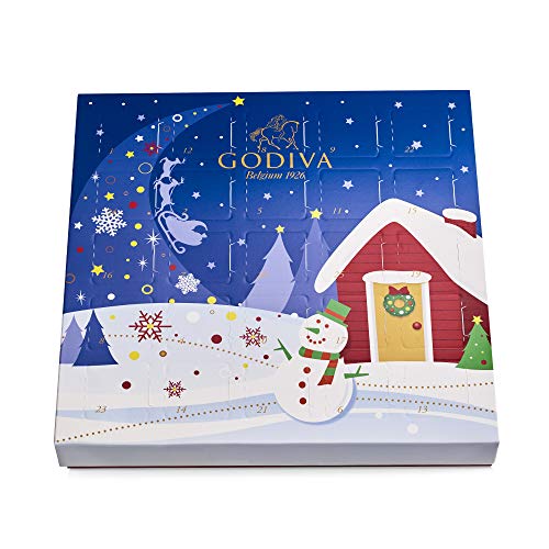 Godiva Chocolatier Holiday Gourmet Chocolate Advent Calendar 2021, Multi, 6.2 Oz