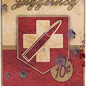 juggernog perk water bottle soda metal poster Tin Sign Vintage juggernog mini fridge call of duty zombies Bar Pub Garage Retro sign Marks Plaque/red