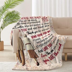 YOYICU to My Wife Blanket from Husband Valentines Day Gifts for Her Throw Blanket Anniversary Birthday Gifrs for My Wife Romantic Gifts for Her 50''x60'' Blanket for Wife