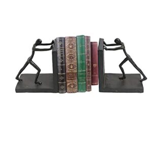 Book Ends Metal Heavy Duty Bookends for Shelves Universal Premium Office Bookends Metal Man Hand Push Creative Shape Bookends for Shelves Decor for Bedroom Library Office Reader Love Gift