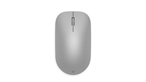 Microsoft Modern Mouse, Silver. Comfortable Right/Left Hand Use Design with Metal Scroll Wheel, Wireless, Bluetooth for PC/Laptop/Desktop, Works with Mac/Windows 8/10/11 Computers