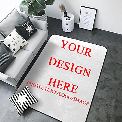 Custom Rugs,Customized Carpet with Your Photos and Text,Customized Area Rug Design Your Own,Personalized DIY Your Picture Gift for Men Women Boy Girl 80x58inch