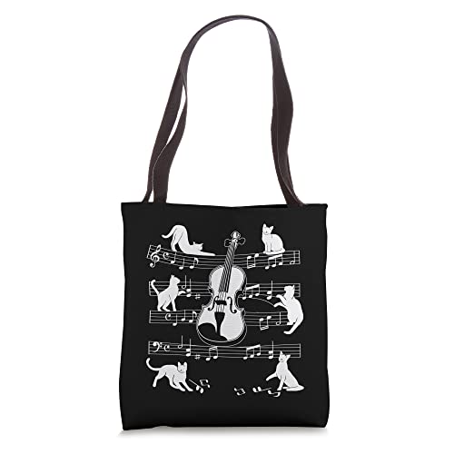 Violinist Cats for Cat loving Violin player Tote Bag