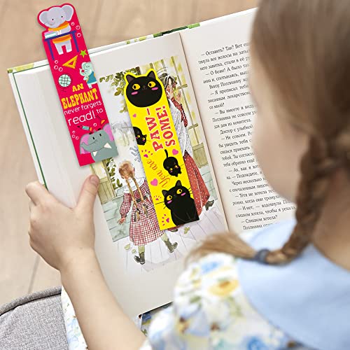 3sscha 72Pcs Animals Bookmarks Shark Cartoon Hilarious Reading Bookmarks for Kids Teacher Student Classroom Reward Supplies Gift for Children Page Markers for Adults Reading Lover Home Office Library