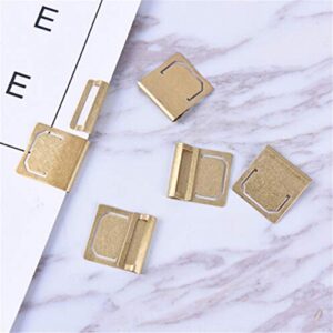 airlove retro brass bookmark, mini index clamp label clip, stationery gift(6pcs)