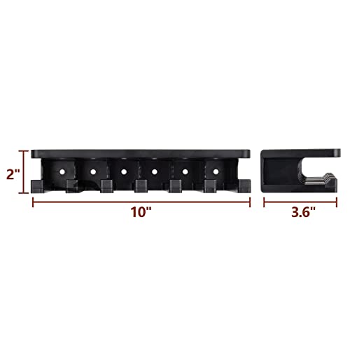 Adoreal Solid ABS Standard PMAG Rack Wall Mount with Storage Shelf, 4 Slots Gun Rack Wall Mount