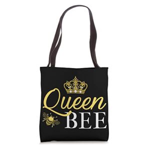 queen bee graphic beekeeper hive beekeping honey bee lover tote bag