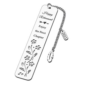 retirement gifts bookmark for women men 2023 happy retirement gifts for teacher nurse retired gifts for coworker colleague boss farewell leaving senior employee appreciation retirement gifts ideas