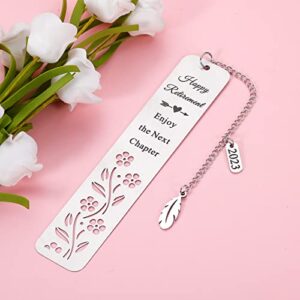 Retirement Gifts Bookmark for Women Men 2023 Happy Retirement Gifts for Teacher Nurse Retired Gifts for Coworker Colleague Boss Farewell Leaving Senior Employee Appreciation Retirement Gifts Ideas