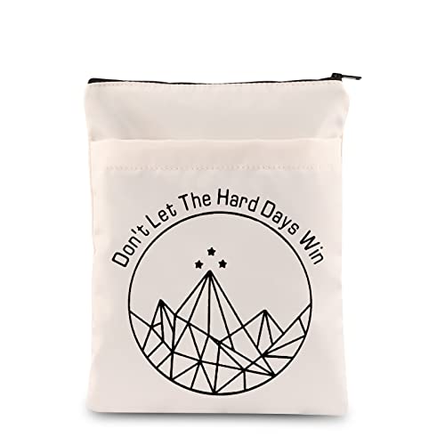 ACOTAR Inspired Night Court Quote Book Sleeve Don't Let The Hard Days Win Book Cover SJM Bookish Merch Book Zipper Pouch Inspirational Gift  (Don't Let BS)