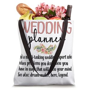 Wedding Planner Definition Wedding Planning Tote Bag