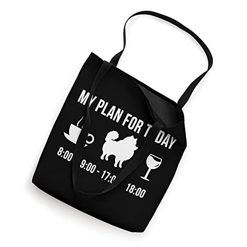 Pet Pomeranian Dog Puppy My Plan For Today Tote Bag