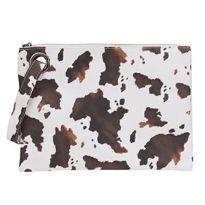 mily oversized clutch bag purse envelop clutch chain tote shoulder bag handbag foldover pouch (6217+cow)