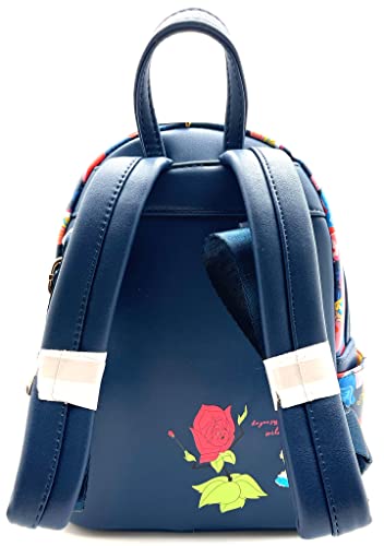 Loungefly X LASR Exclusive Disney Alice in Wonderland Golden Afternoon AOP Mini Backpack - Fashion Cute Purses Backpacks