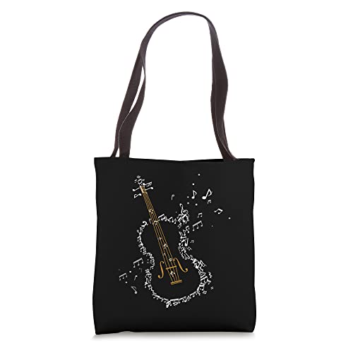 Violin Notes Music Violonist String Instrument Tote Bag