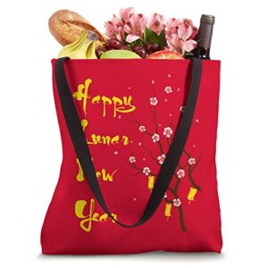 Vietnamese New Year Decorations 2023 | Happy Lunar New Year Tote Bag