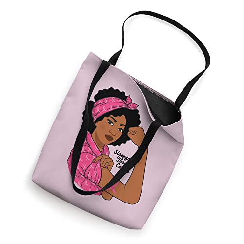 Black Woman Stronger Than Cancer, Breast Cancer Awareness Tote Bag