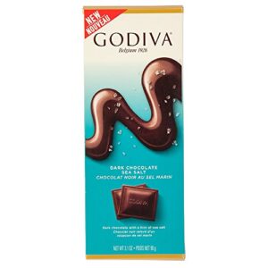 godiva dark chocolate sea salt bar 100g (5-pack)