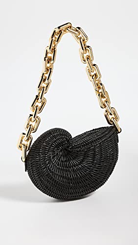 Poolside Bags Women's Anna Conch Clutch, Black, One Size