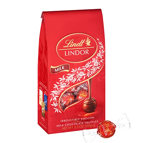 Lindor Lindt Chocolate Truffles, Milk, 8.5 Ounce