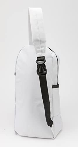 EDGE SPORTS Unisex Crossbody Sling Bag Day Bag for the Gym, Hiking, Running, Training, and Travel (White)