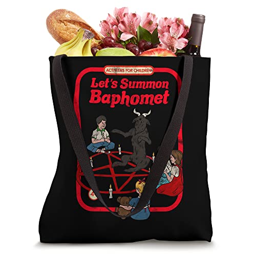 Let's summon Baphomet Vintage Childgame Horror Goth Punk Tote Bag