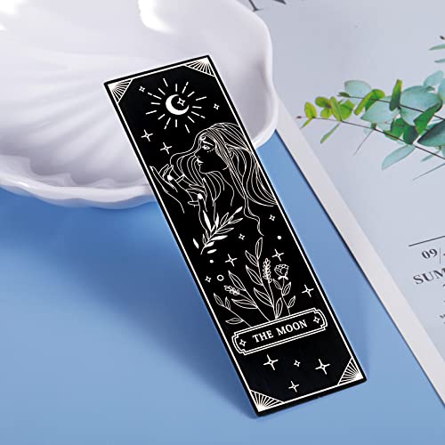 Christmas Gifts for Women Men Stocking Stuffers Tarot The Moon Bookmark Book Lovers Birthday Gifts for Bookmarks for Friend Bookish Female Gifts for Kids Teenage Girls Mom Daughter Her Gift