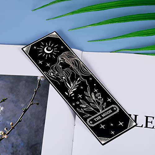 Christmas Gifts for Women Men Stocking Stuffers Tarot The Moon Bookmark Book Lovers Birthday Gifts for Bookmarks for Friend Bookish Female Gifts for Kids Teenage Girls Mom Daughter Her Gift