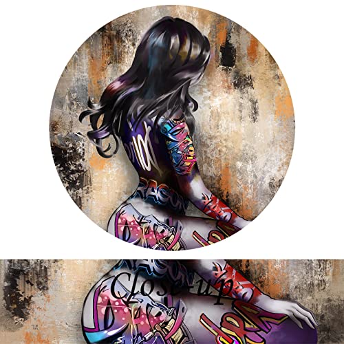 Kreative Arts Canvas Pop Art Wall Art Body Graffiti Street Art Canvas Wall Art Pictures Prints for Living Room Office Home Decoration 24x24inch