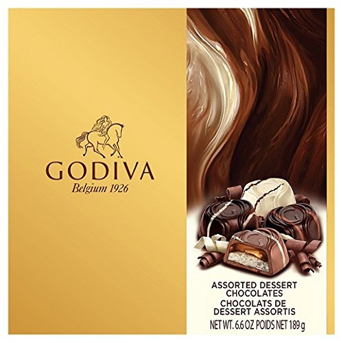 Godiva Chocolatier Assorted Dessert Holiday Bliss 15 Chocolate Piece Gift Box, 6.6 Ounce