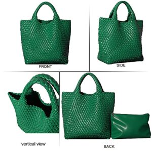 BZXHVSHA Women Tote Bag Large Capacity Handbags And Purse For Ladies (Green)