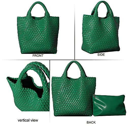 BZXHVSHA Women Tote Bag Large Capacity Handbags And Purse For Ladies (Green)