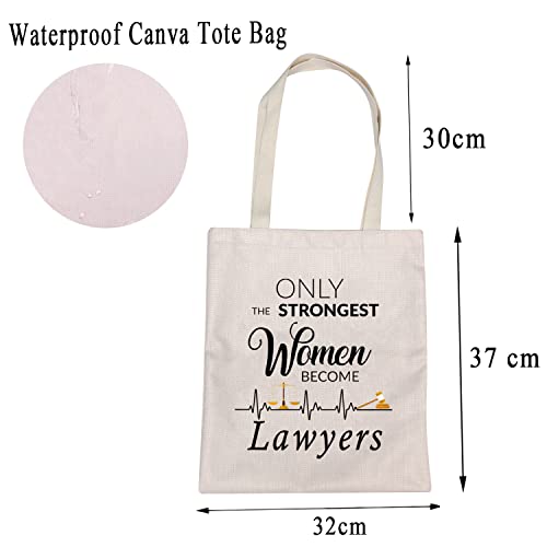 MBMSO Lawyer Tote Bag Attorney Gifts Lawyer Handbag Law Student Gifts only the Strongest Women Become Lawyers Shoulder Bag (Lawyer Tote Bag)