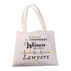 MBMSO Lawyer Tote Bag Attorney Gifts Lawyer Handbag Law Student Gifts only the Strongest Women Become Lawyers Shoulder Bag (Lawyer Tote Bag)