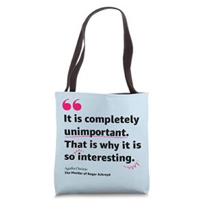 Limited Edition Agatha Christie Tote Bag