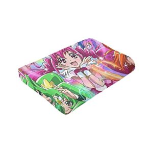 G.Litter for.ce Flannel Fleece Anime Blankets Ultra-Soft Warm Fuzzy Lightweight Throw Blankets All Season for Couch and Bed Blankets 50''x40'', Black