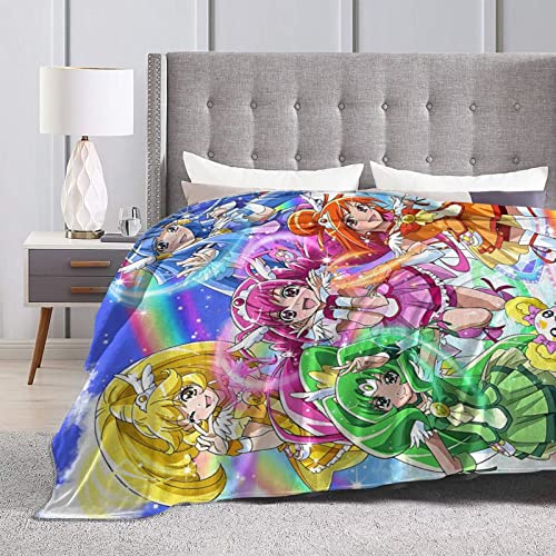 G.Litter for.ce Flannel Fleece Anime Blankets Ultra-Soft Warm Fuzzy Lightweight Throw Blankets All Season for Couch and Bed Blankets 50''x40'', Black